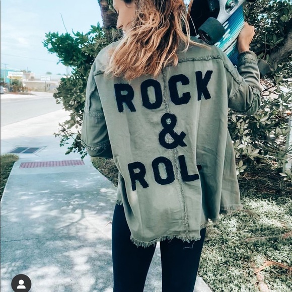 Elan | Jackets & Coats | Green Military Rock And Roll Jacket | Poshmark